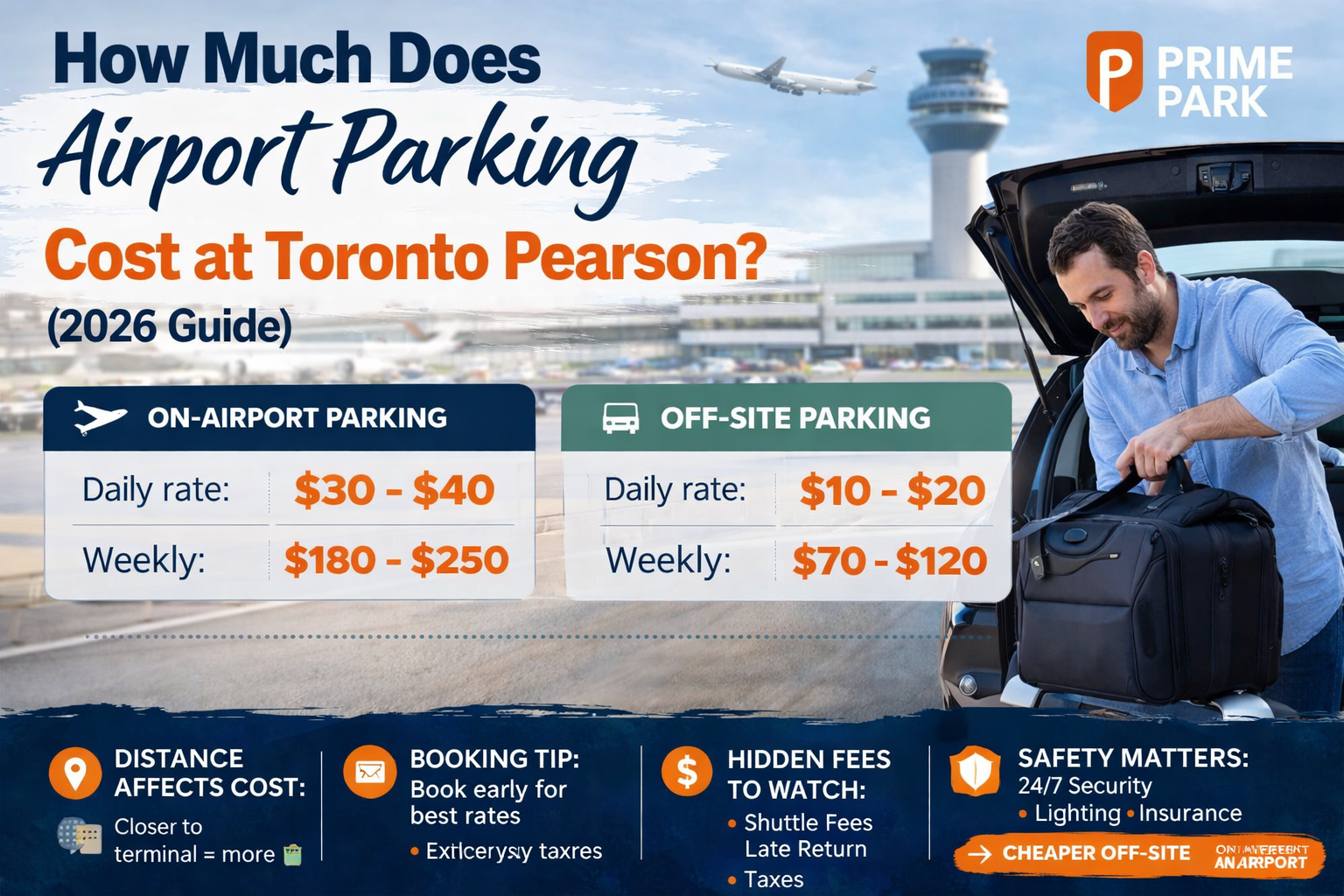 Toronto Airport Parking Cost Guide 2026 Prices
